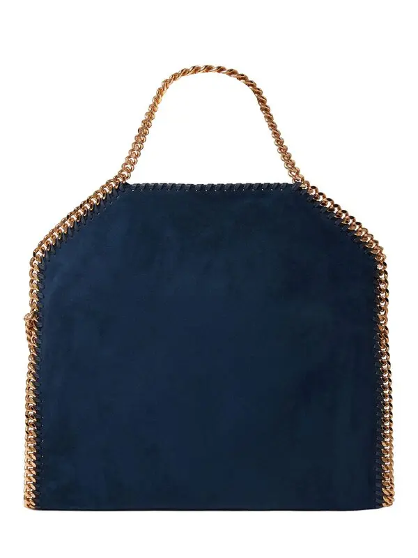 Stella McCartney Falabella 3-chain Suede Tote - Blu