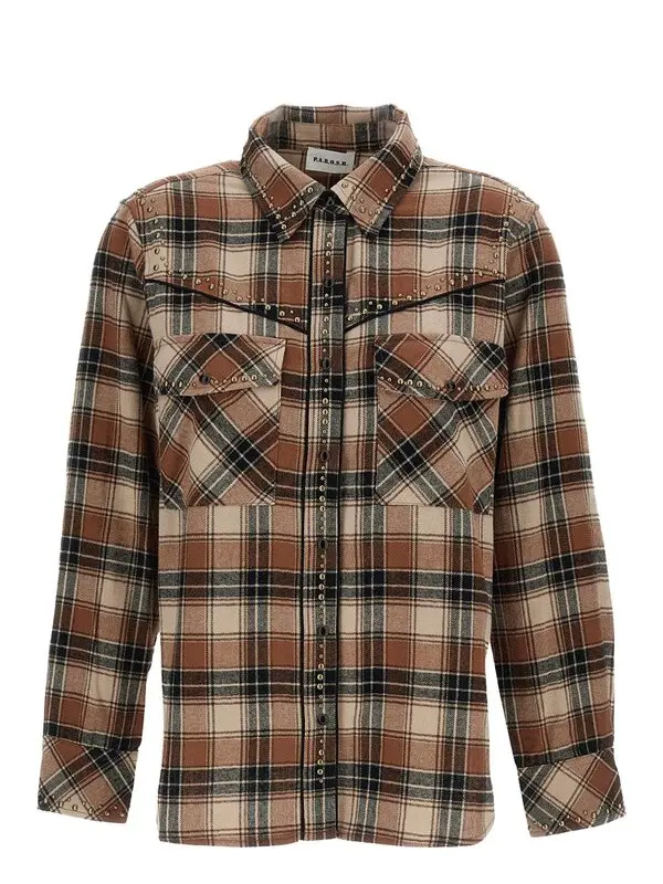 PAROSH Studded Western Shirt - Multicolore