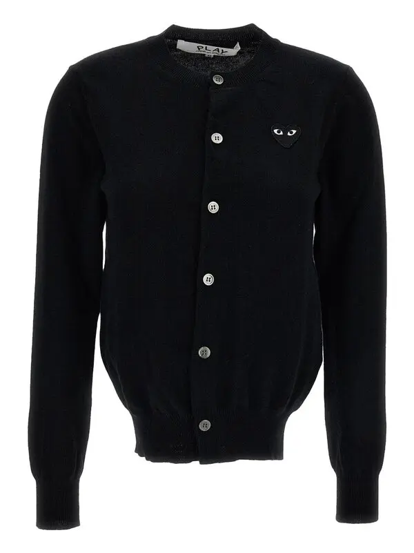 Play Comme Des Garcon Play Comme Des Garcons Cardigan - Nero