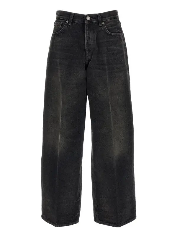 HAIKURE Bethany Vintage Wide Leg Jeans - Nero
