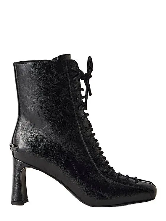 CIRCUS NY BY SAM EDELMAN Kendra Lace-up Block Heel Boots - Black