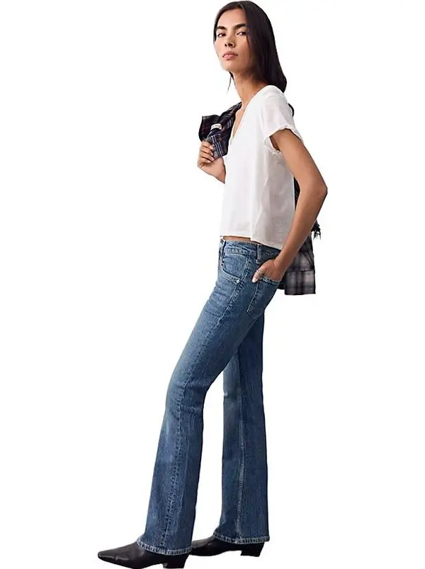 Free People We The Free Monte Low-rise Slim Bootcut Jeans - Twilight