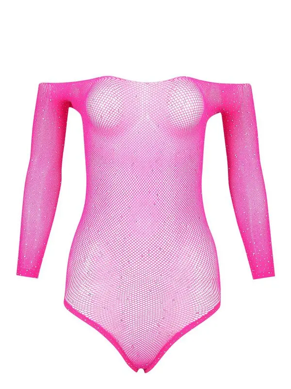 Frederick's Of Hollywood Bodystocking - Pink Dragon