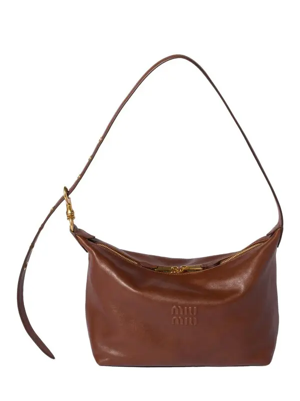 Miu Miu Spirit Nappa Leather Bag - Palisander