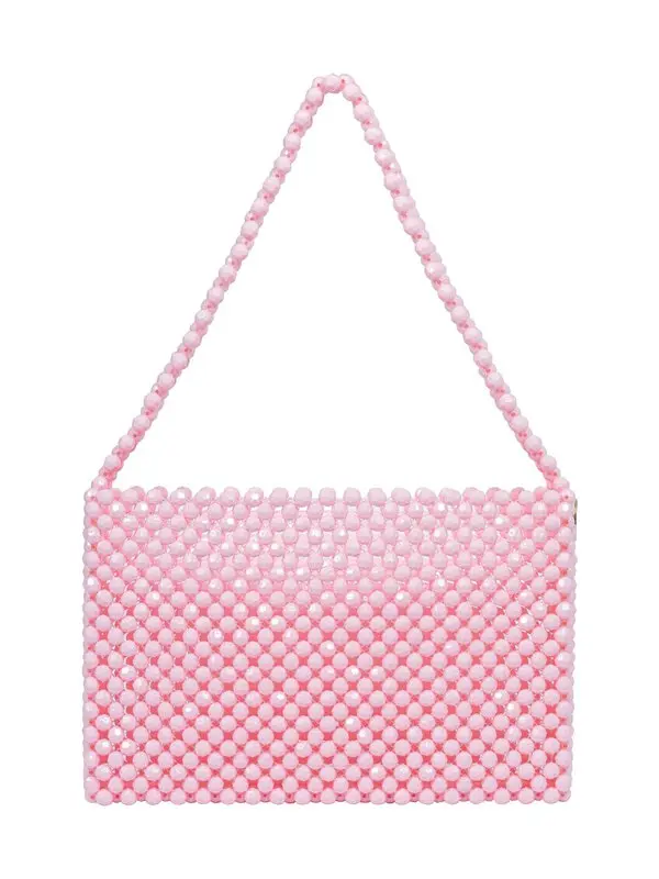 TILLIE BEADS Color Pop Beaded Shoulder Bag - Pink