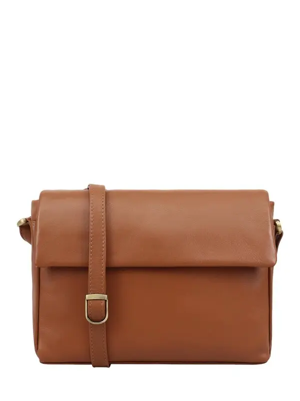 LLOYD BAKER Lavasa Leather Crossbody Bag - Gold
