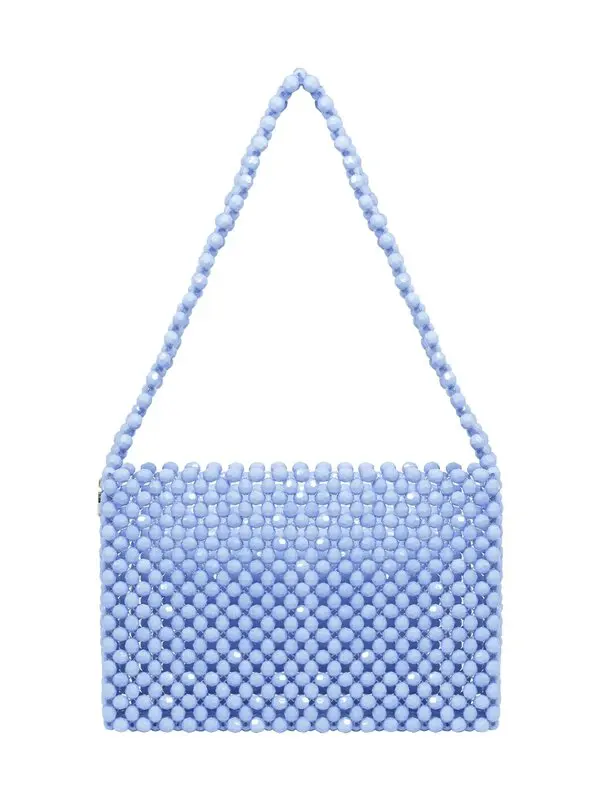 TILLIE BEADS Color Pop Beaded Shoulder Bag - Blue