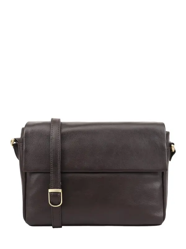 LLOYD BAKER Lavasa Leather Crossbody Bag - Brown