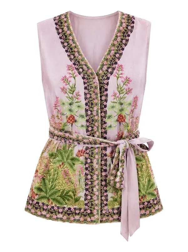 RAISHMA Wilma Printed Shirt - Purple