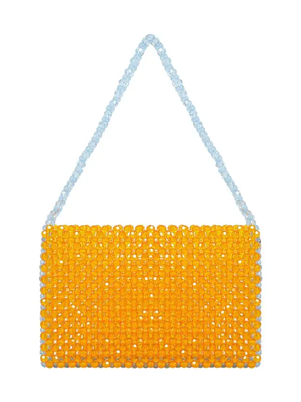TILLIE BEADS Beaded Shoulder Bag - Orange