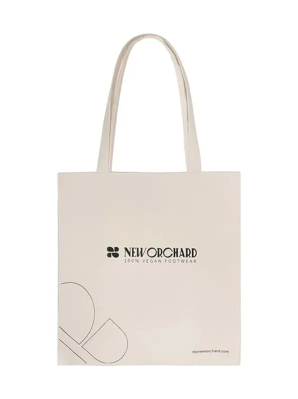 NEW ORCHARD Vegan Cotton Tote Bag - White