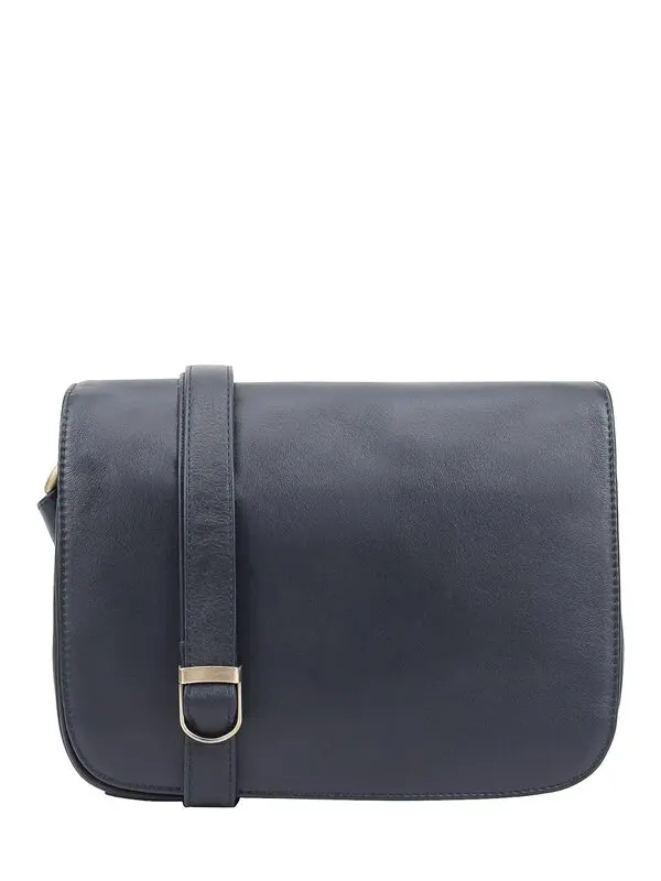 LLOYD BAKER Nahan Leather Crossbody Bag - Blue