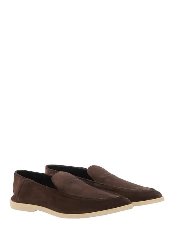 George Cleverley Suede Loafers - Brown
