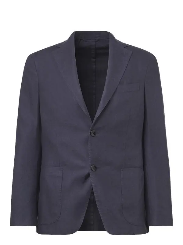 Agnona Silk And Cashmere Blazer - Blue