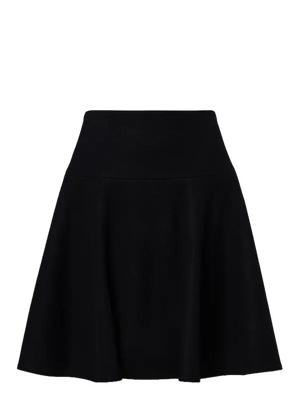 Alaïa Wool Mini Skirt - Black