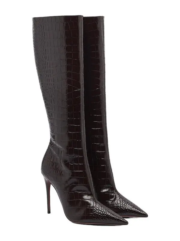 Paris Texas Leather Boots - Brown