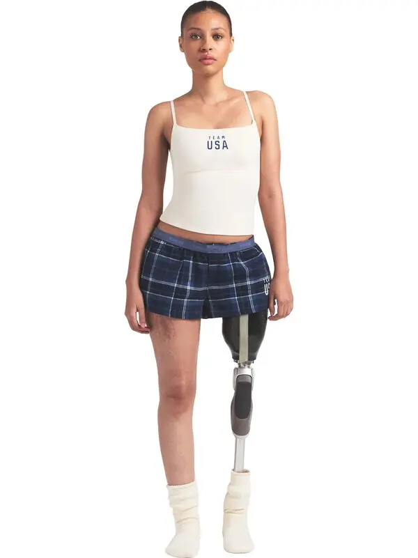 SKIMS Cotton Jersey Paralympic Cami Top - Ecru
