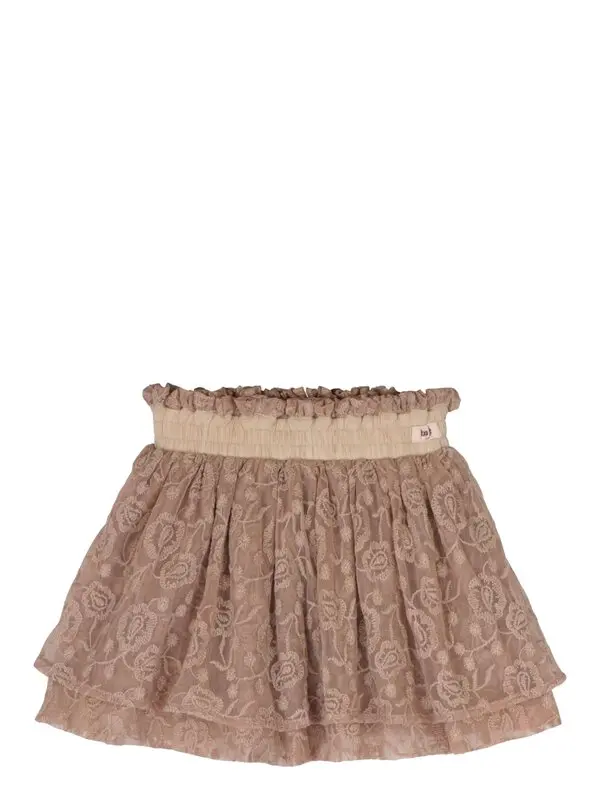 BAJE STUDIO Essie Lace Mini Skirt - Pink