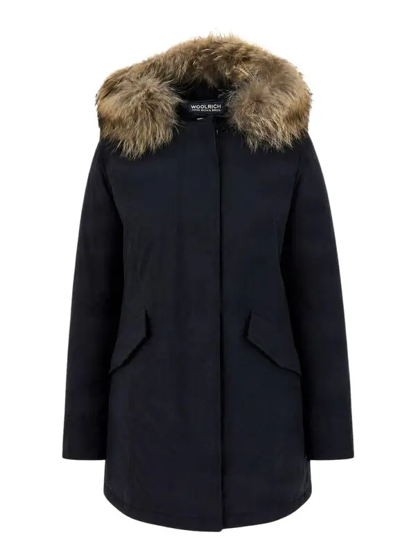 Woolrich Arctic Parka With Raccoon Fur Trim - Blue