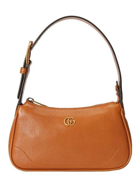 Gucci Aphrodite Mini Shoulder Bag With Double G - Brown