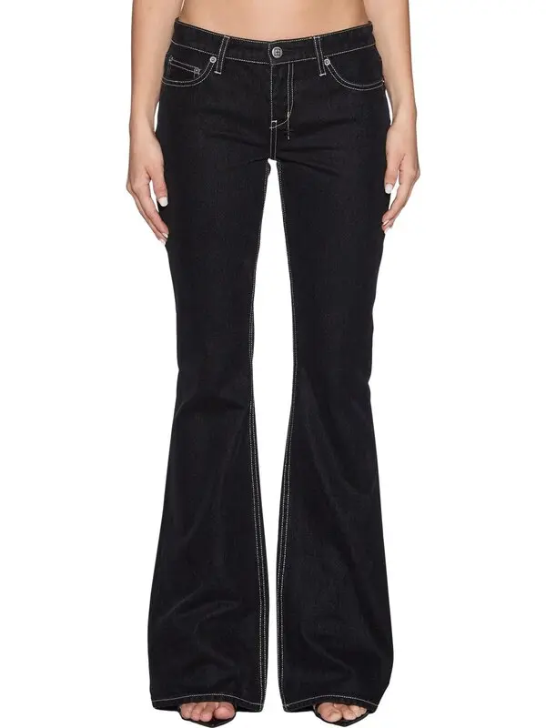 Ksubi Soho Lo Flocked Jeans - Black