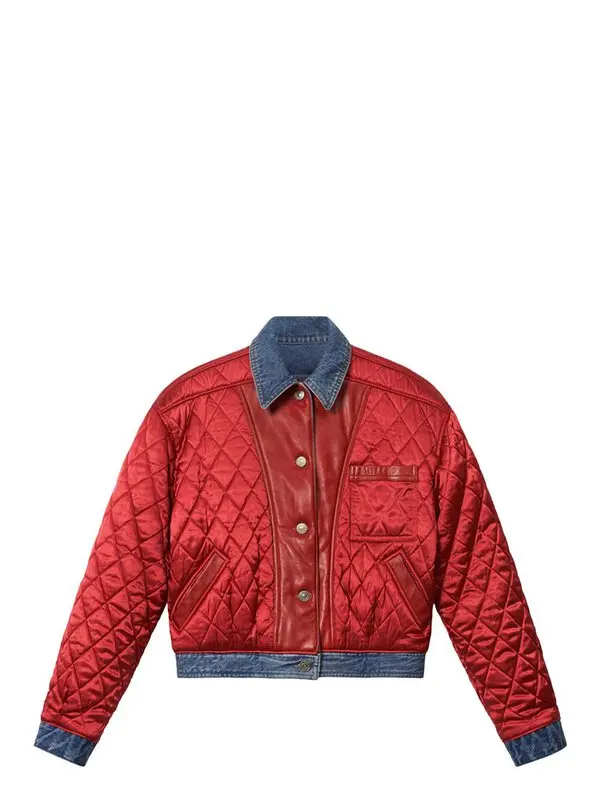 Isabel Marant Étoile Devyna Quilted Jacket - Red-blue