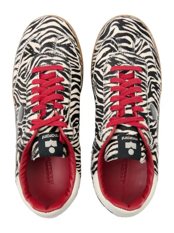 Isabel Marant Étoile Bryce Print Cowhide Sneakers - Zebra