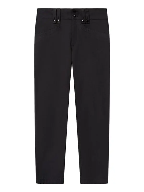 Isabel Marant Étoile Berna Cropped Stretch-cotton Pants - Black