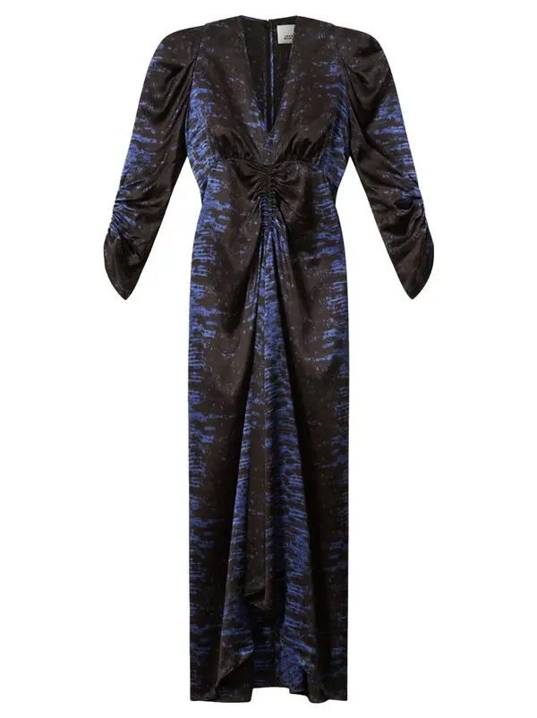 Isabel Marant Étoile Albini Silk Maxi Dress - Midnight