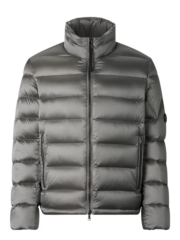 Bogner Hugh Quilted Down Jacket With Stand Collar - Gray