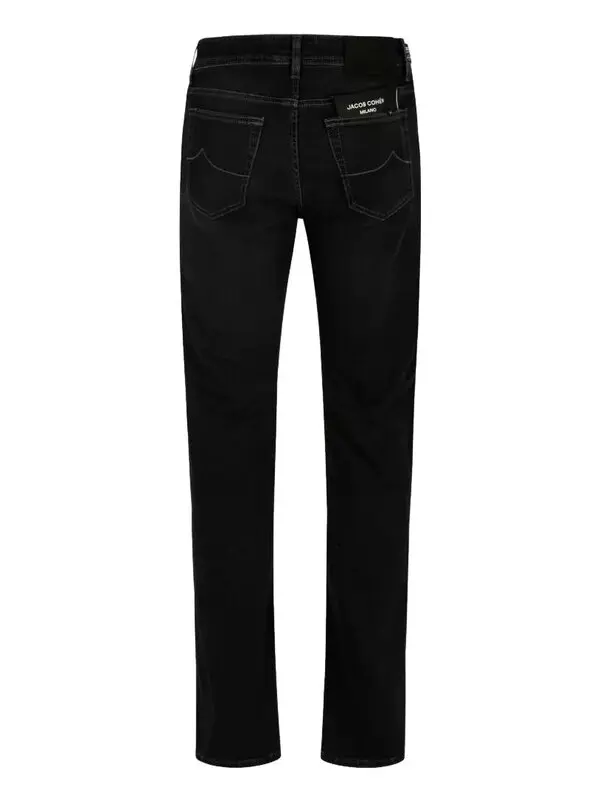 Jacob Cohen Faded Effect Five-pocket Jeans - Black
