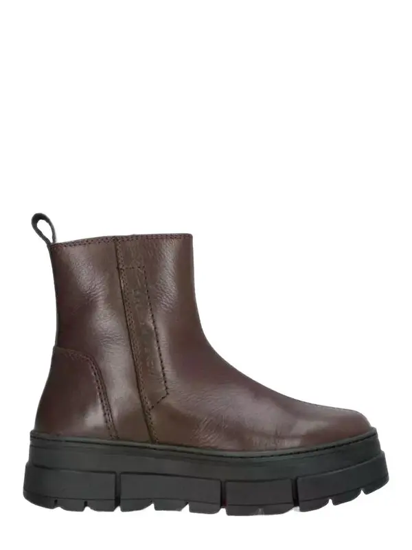 CANADA SNOW Mount Fiona Shearling-lined Leather Boots - Brown