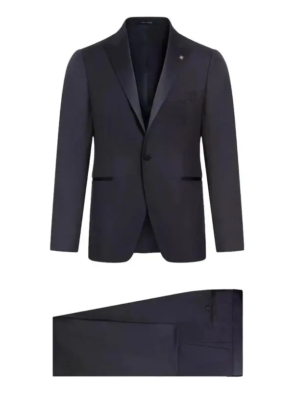 Tagliatore Single-breasted Wool Suit - Black