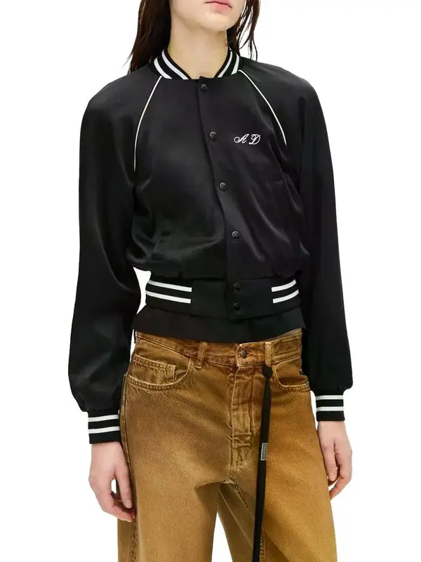 ANN DEMEULEMEESTER Embroidered Jacket - Black