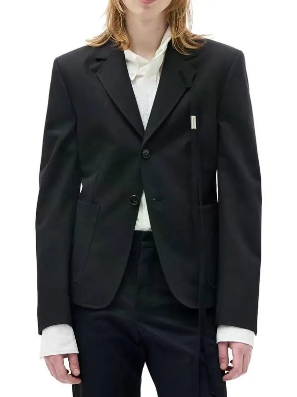 ANN DEMEULEMEESTER Slim-fit Blazer - Black