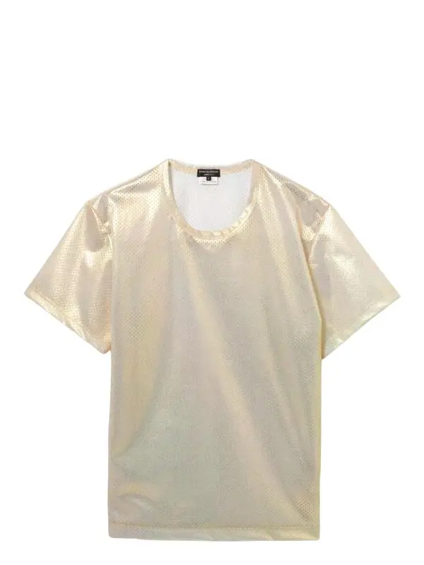 Comme Des Garçons Short-sleeve Perforated T-shirt - Gold