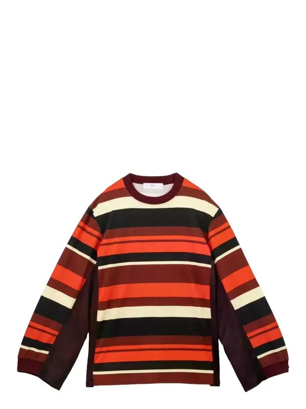 Toga Horizontal-stripe Long-sleeve T-shirt - Red