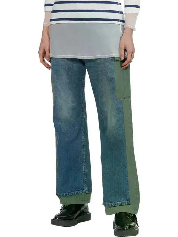 Junya Watanabe X Levi's Paneled Cargo Trousers - Blue
