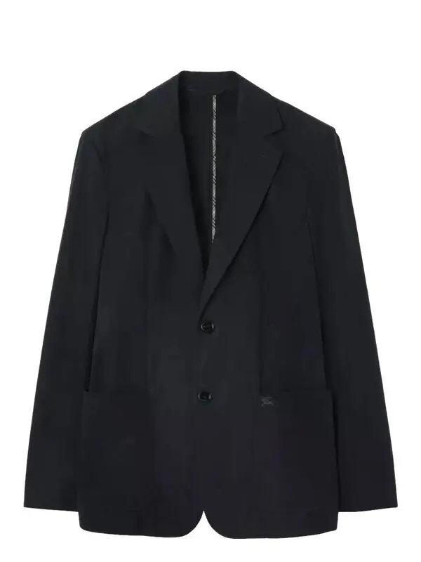 Burberry Technical Cotton Tailored Jacket - Blue