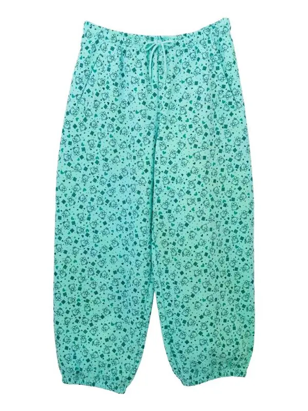 Ashley Williams Graphic Print Track Pants - Blue