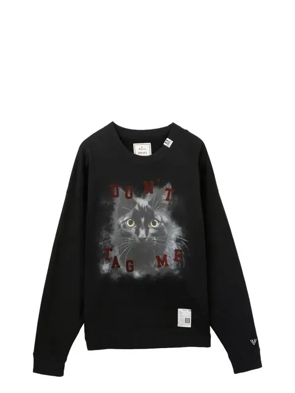 Mihara Yasuhiro Cat-print Sweatshirt - Black