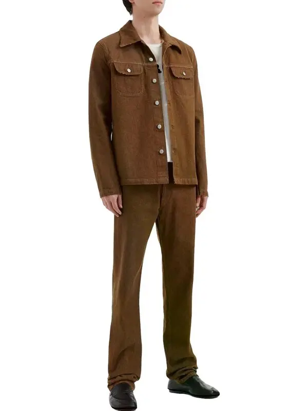 MAISON MARGIELA Distressed Effect Straight Leg Jeans - Brown