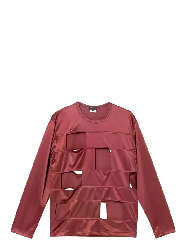Comme Des Garçons Cut-out T-shirt - Red