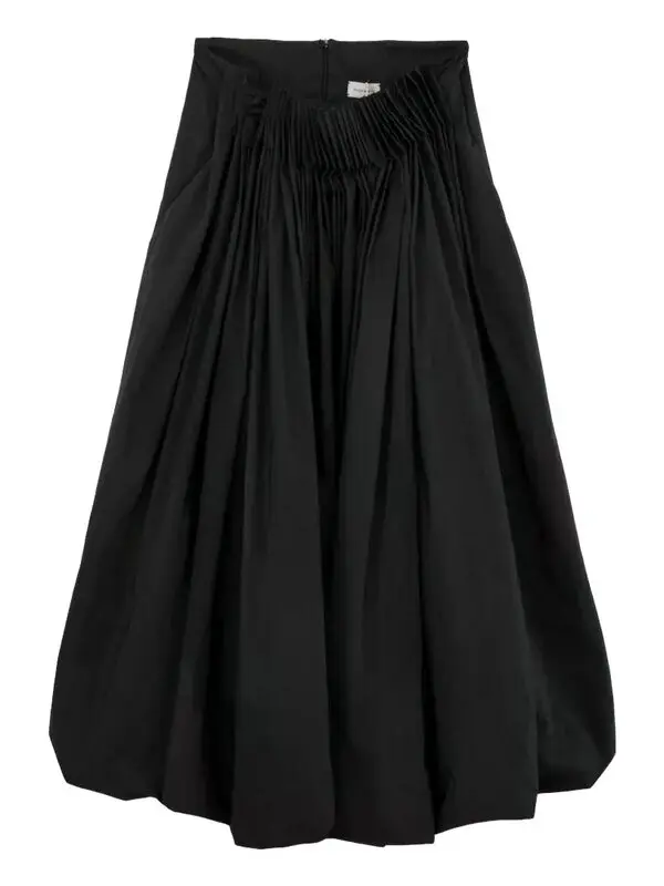 Magda Butrym Gathered Bubble-hem Skirt - Black