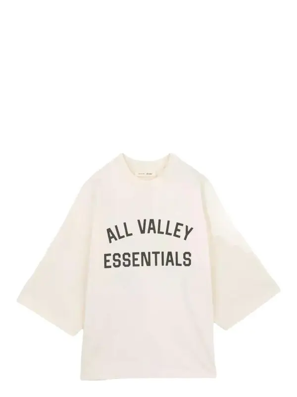 ESSENTIALS Logo-print T-shirt - Neutrals