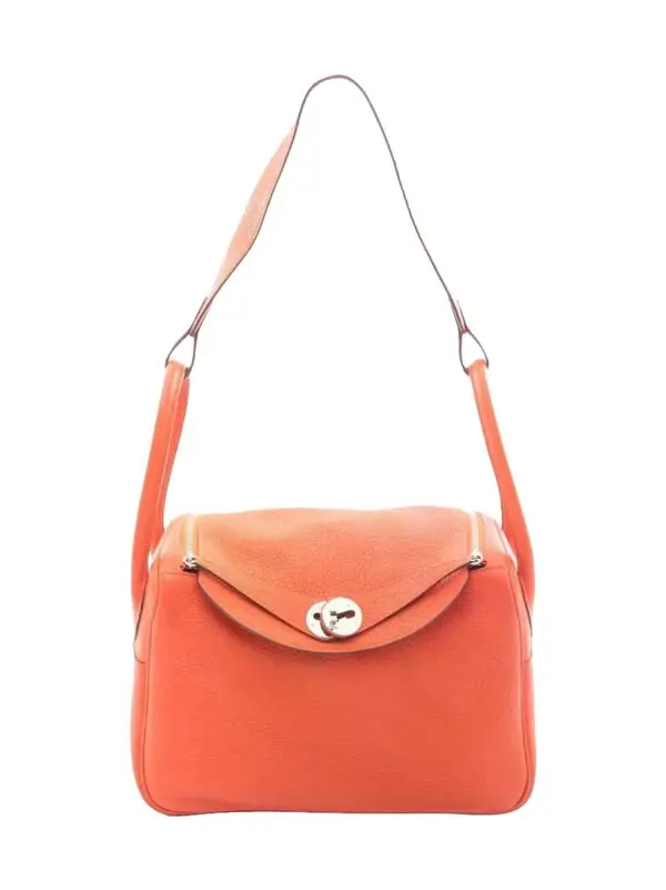 Hermès 26 Lindy Shoulder Bag - Orange