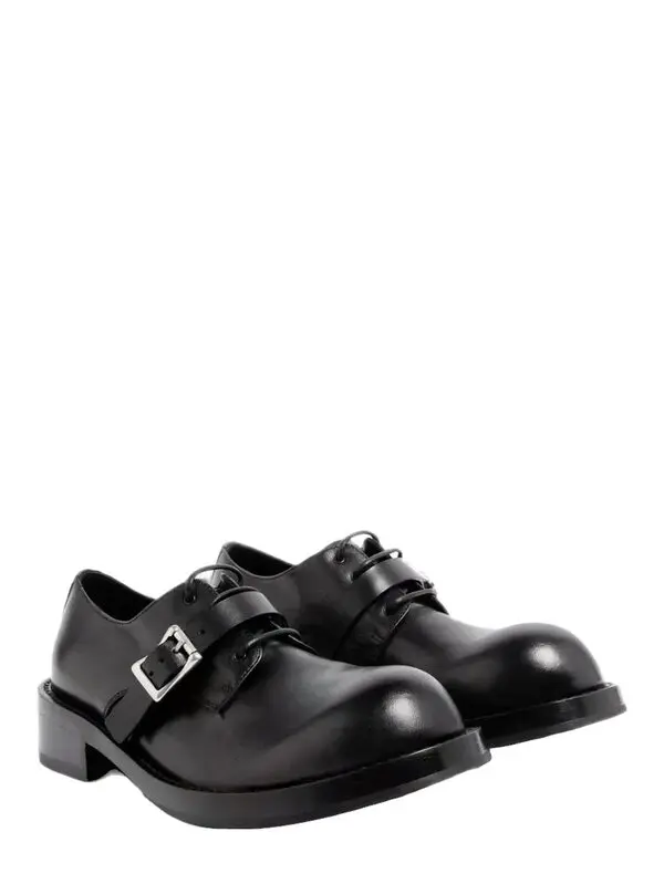 ANN DEMEULEMEESTER Leather Oxford Shoes - Black