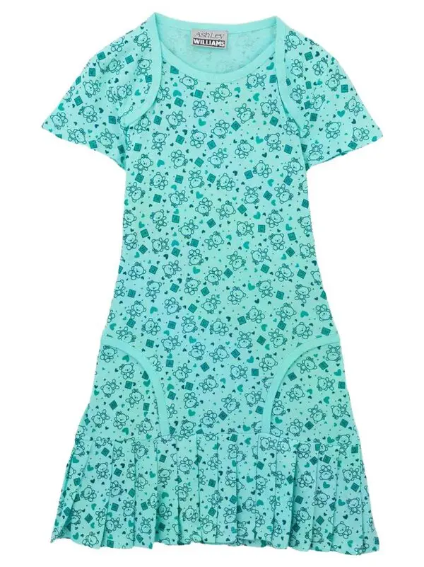 Ashley Williams Graphic Print Dress - Blue