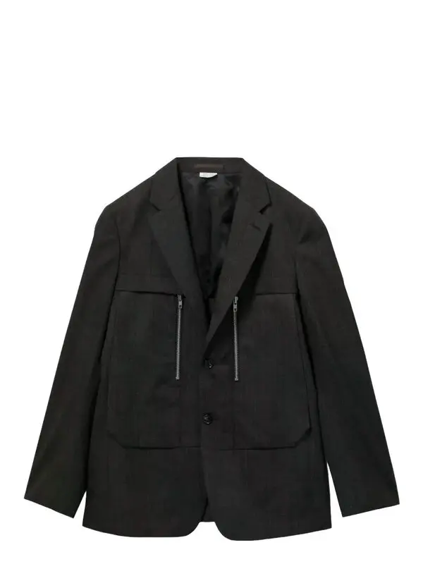 Comme Des Garçons Plaid Blazer - Grey