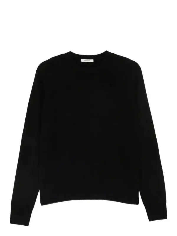 ENTIRE STUDIOS Crew Neck Long Sleeve Sweater - Black
